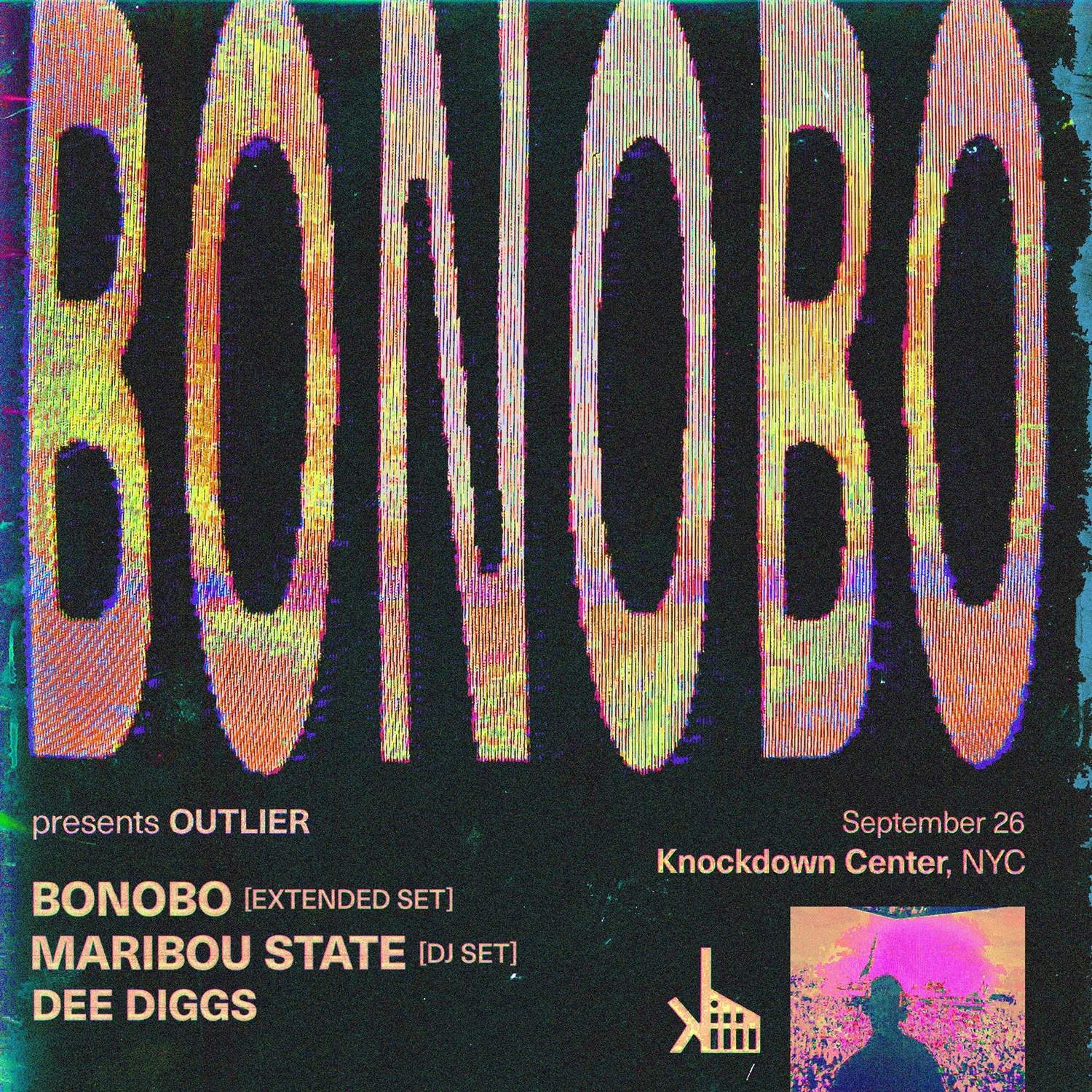 Bonobo - Outlier with Maribou State, Dee Diggs at Knockdown Center, New ...