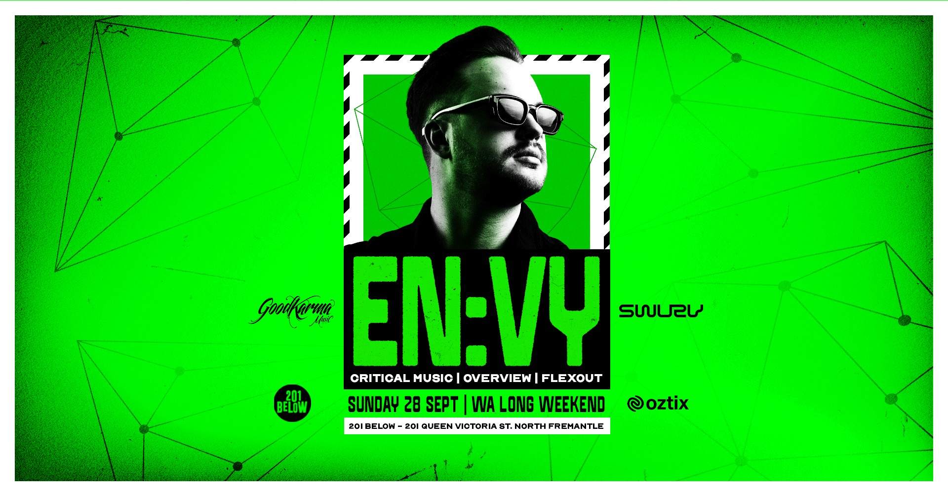 Good Karma Music & SWURV presents: EN:VY at 201 Below, Perth