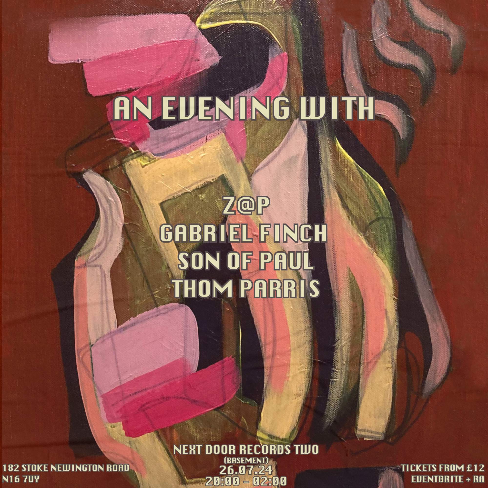 AN EVENING WITH Z@p / Gabriel Finch / Son of Paul / Thom Parris (NDR 2 ...