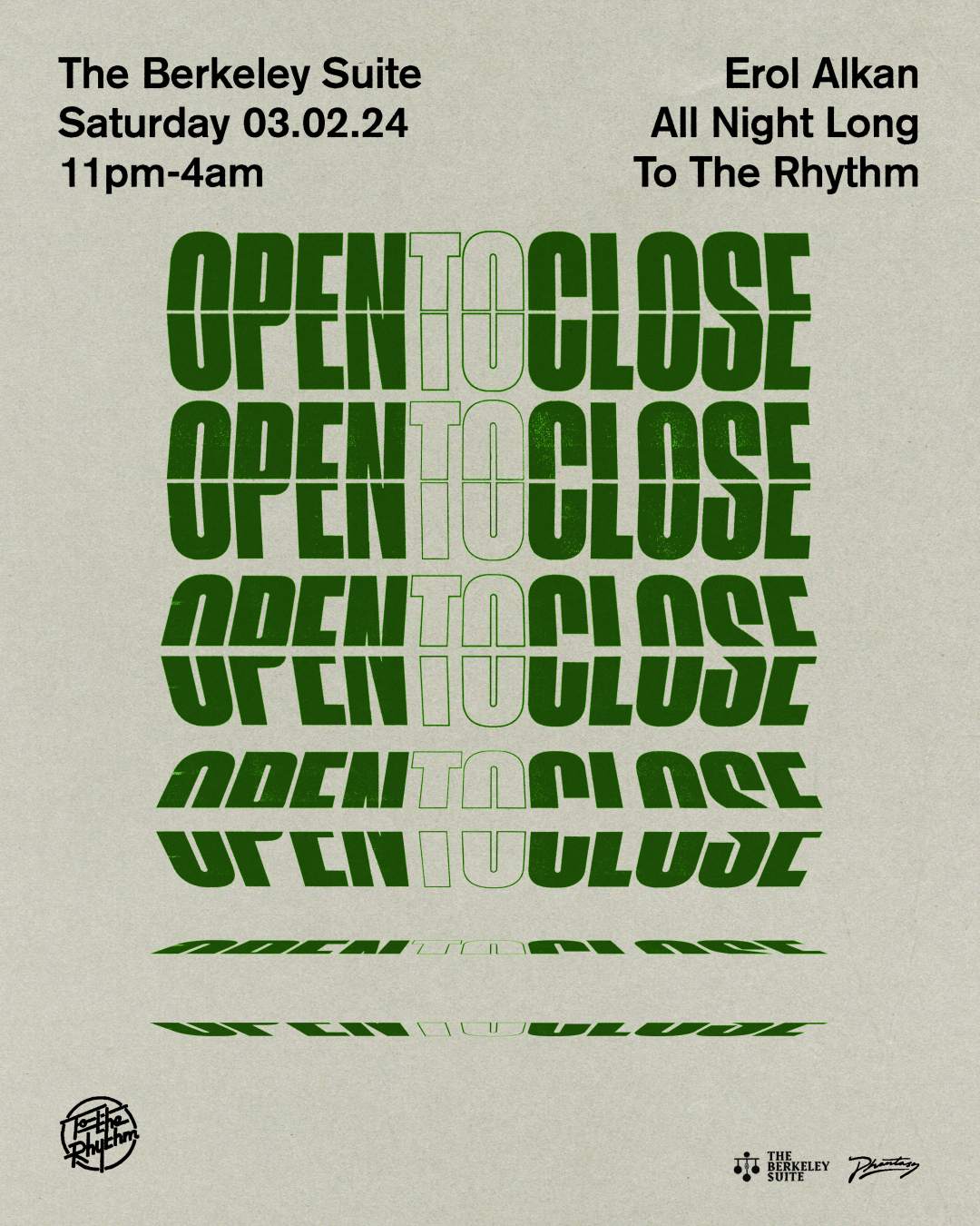 Erol Alkan - To The Rhythm (ALL NIGHT LONG) at The Berkeley Suite, Glasgow