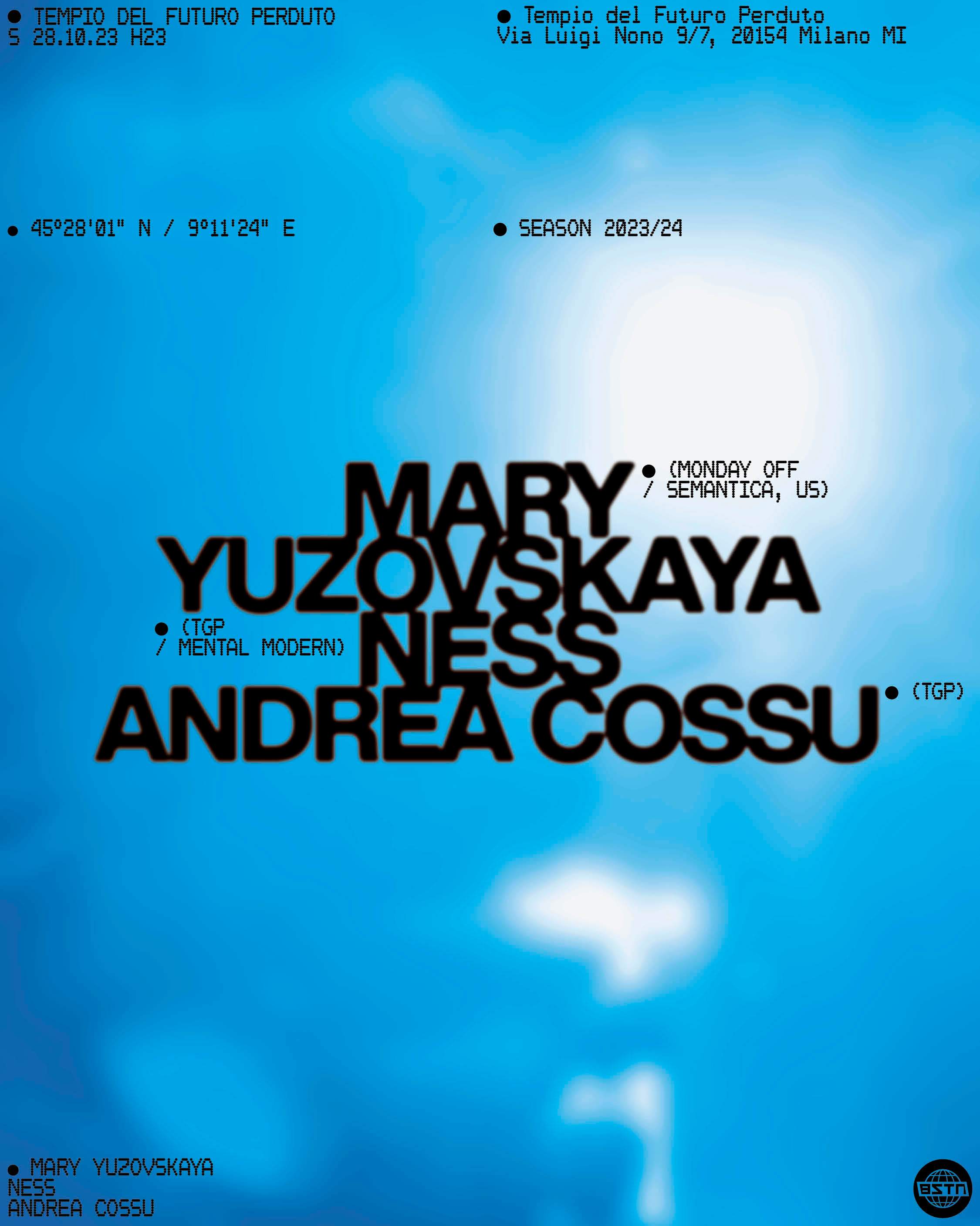Basstation: Mary Yuzovskaya, Ness, Andrea Cossu at Tempio del Futuro ...