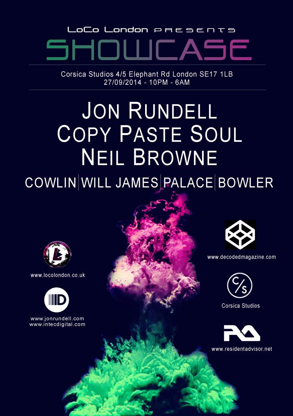 Loco London Showcase with Jon Rundell at Corsica Studios, London