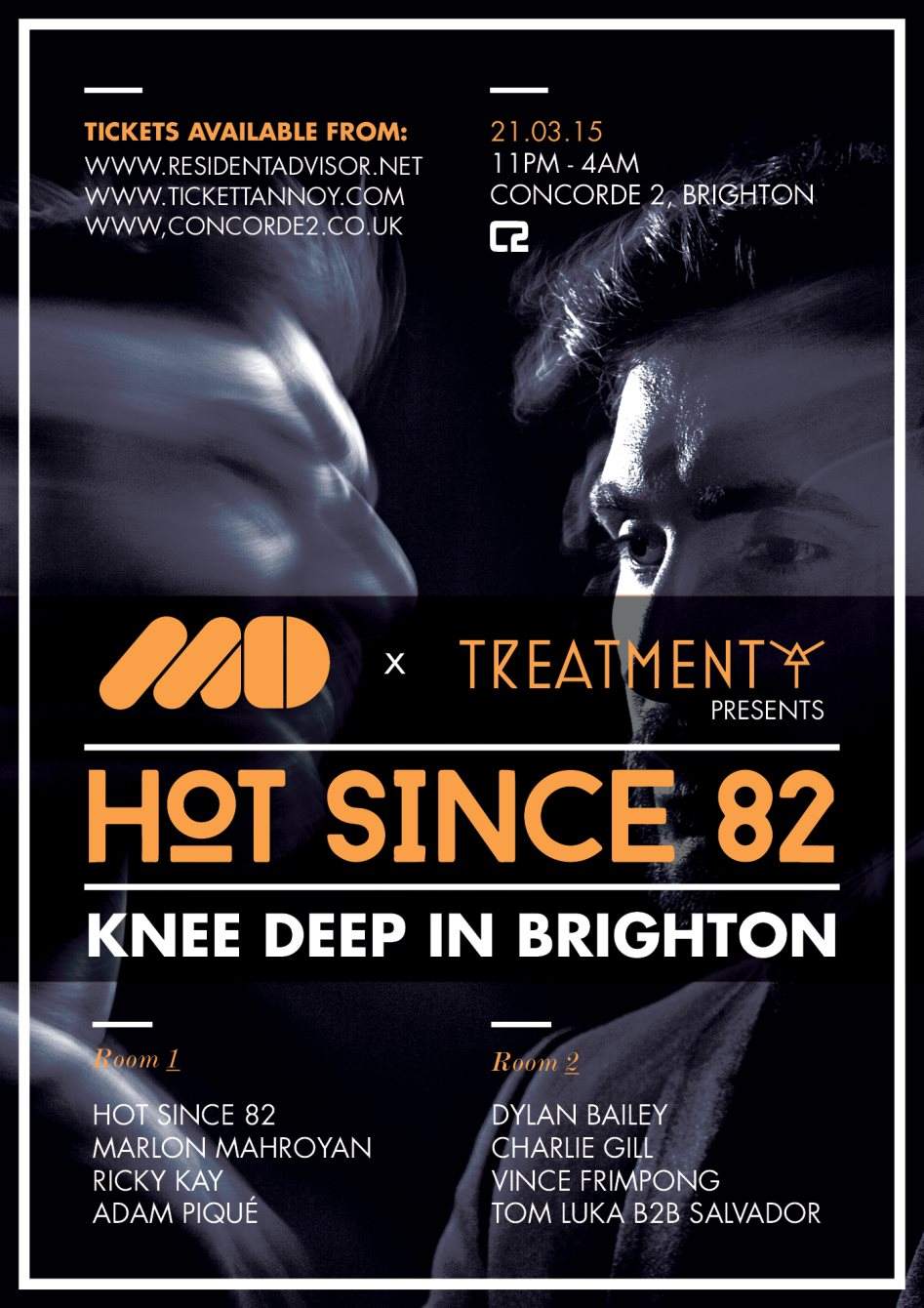 Moody Disco + Treatment Pres Hot Since 82 - Knee Deep In Sound Tour en Concorde 2, Brighton