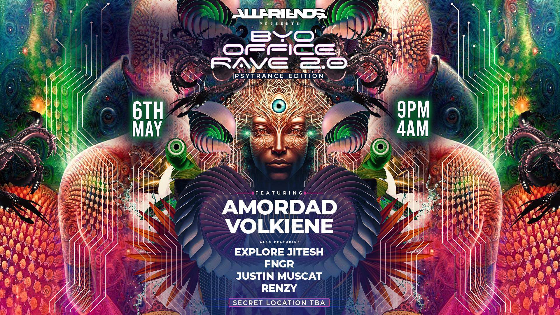 ALLFRIENDS BYO Office Rave 2.0 Psy-Trance Edition at Secret Location ...