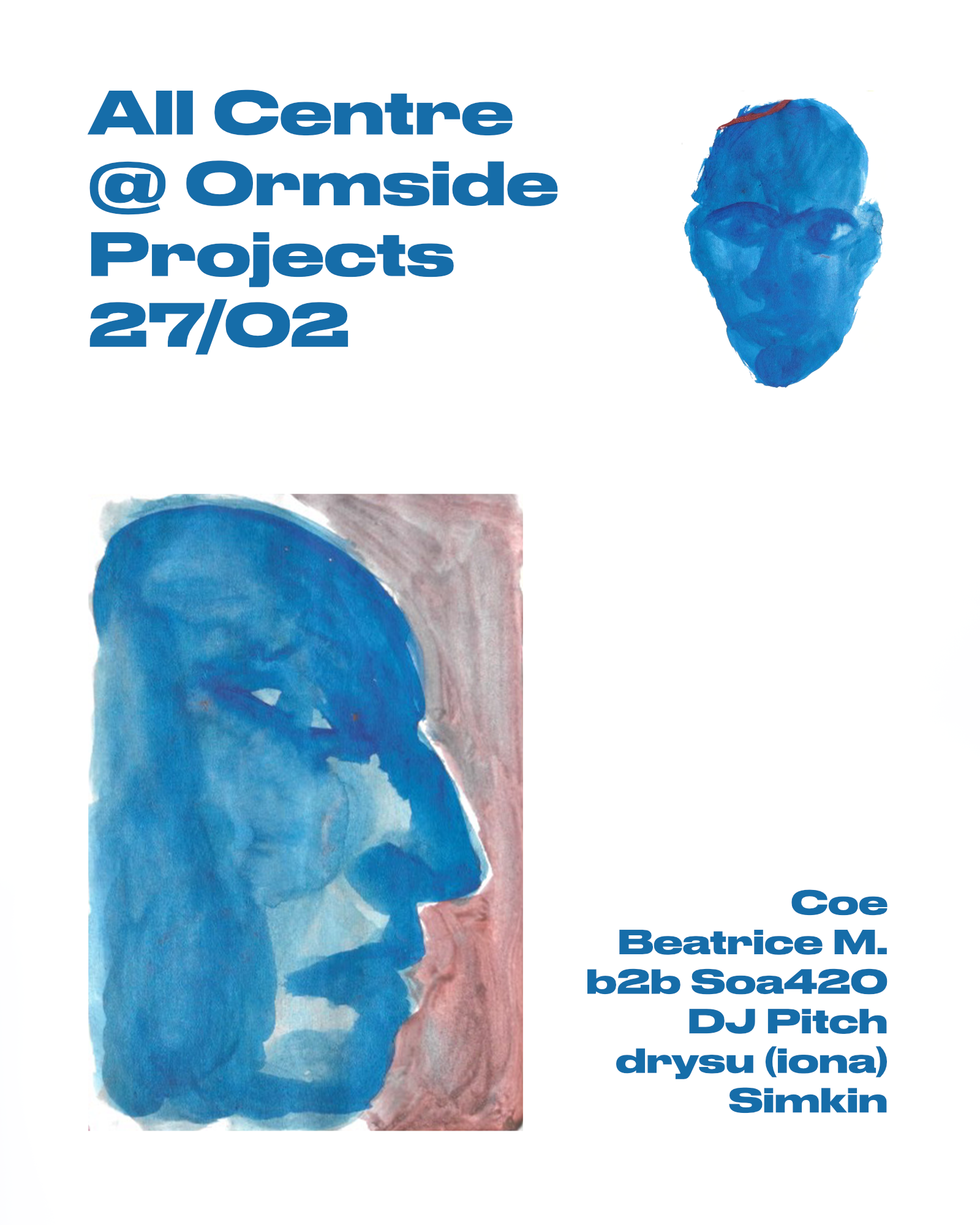 All Centre with Beatrice M. b2b Soa420, drysu (iona), DJ Pitch, Simkin ...