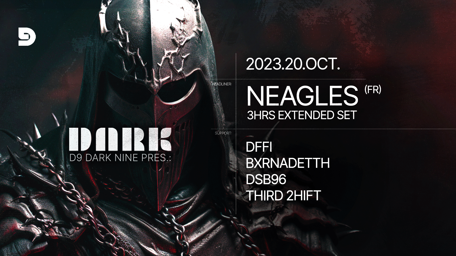 D9 DARK NINE pres.: Neagles extended 3hrs set em D9 Dark Nine, Budapest