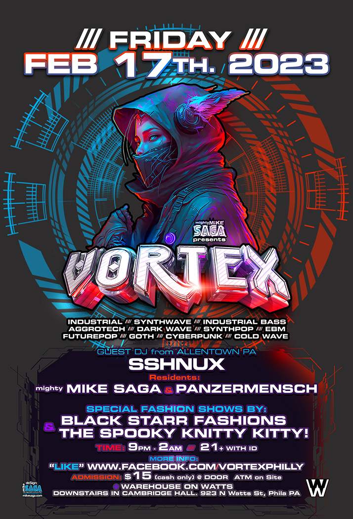 VORTEX! CyberPunk Goth Industrial Club Night - Philly bei Warehouse on ...