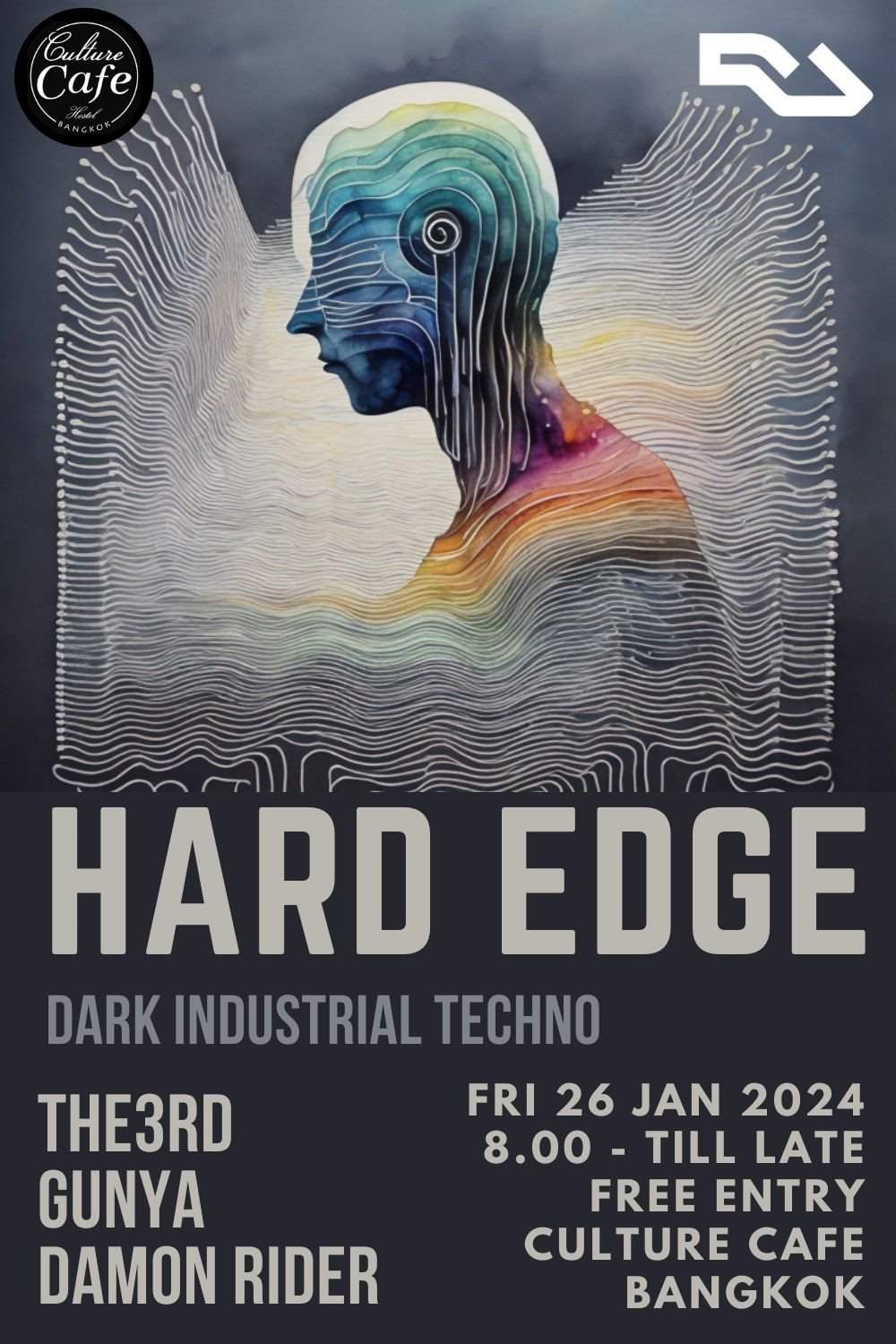 HARD EDGE: Dark/Industrial Techno at Culture Cafe, Bangkok