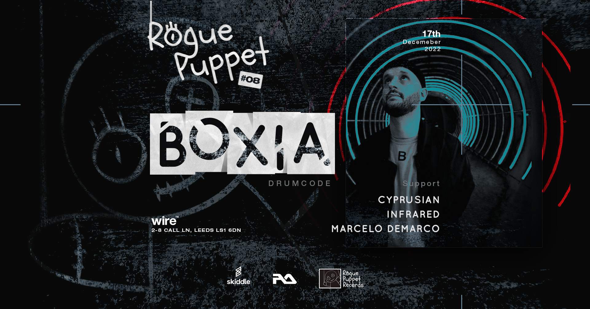 Rogue Puppet 08 - Techno with Boxia at Wire Club, Leeds