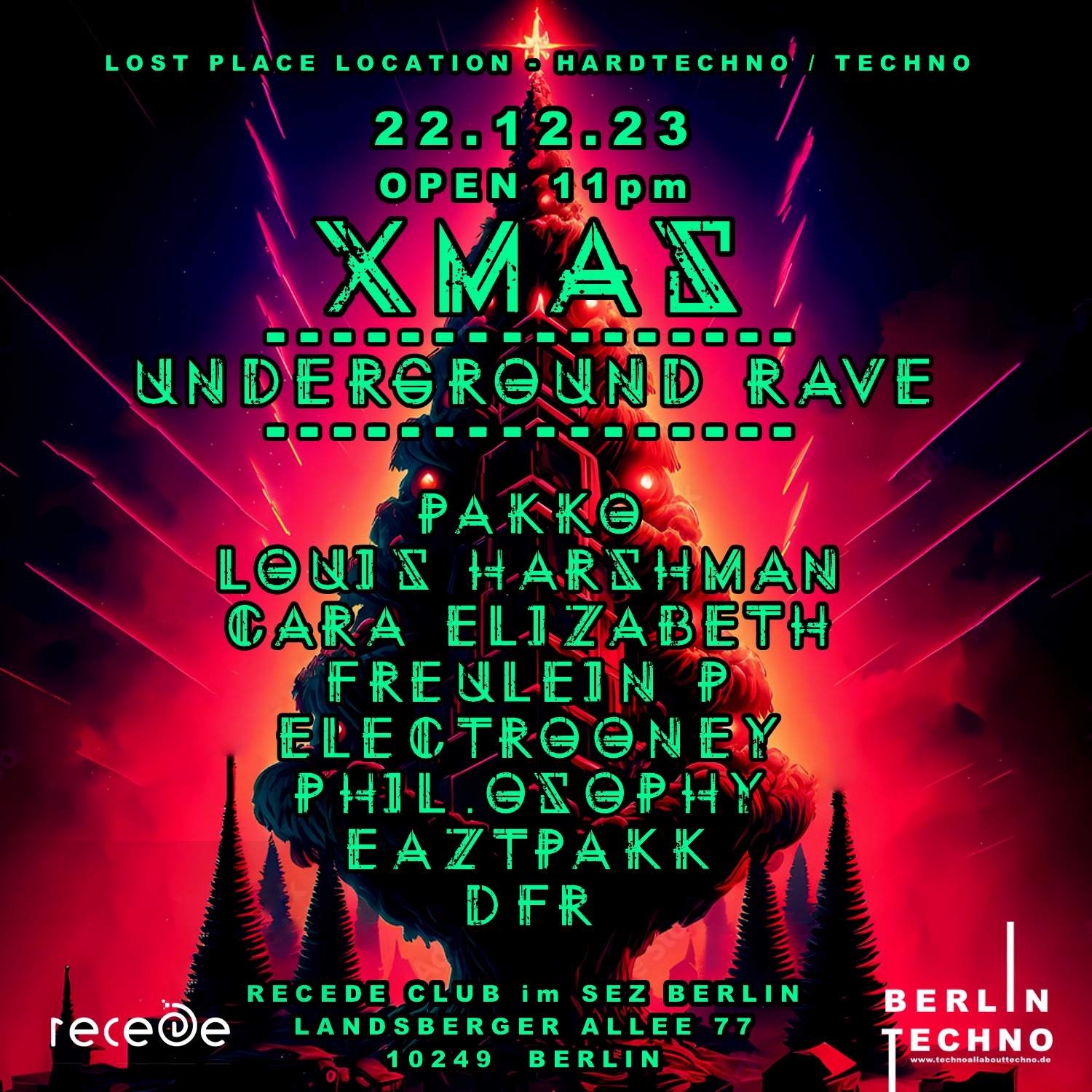 X Mas Underground Rave Berlin - Hardtechno / Hardtrance / Techno en ...