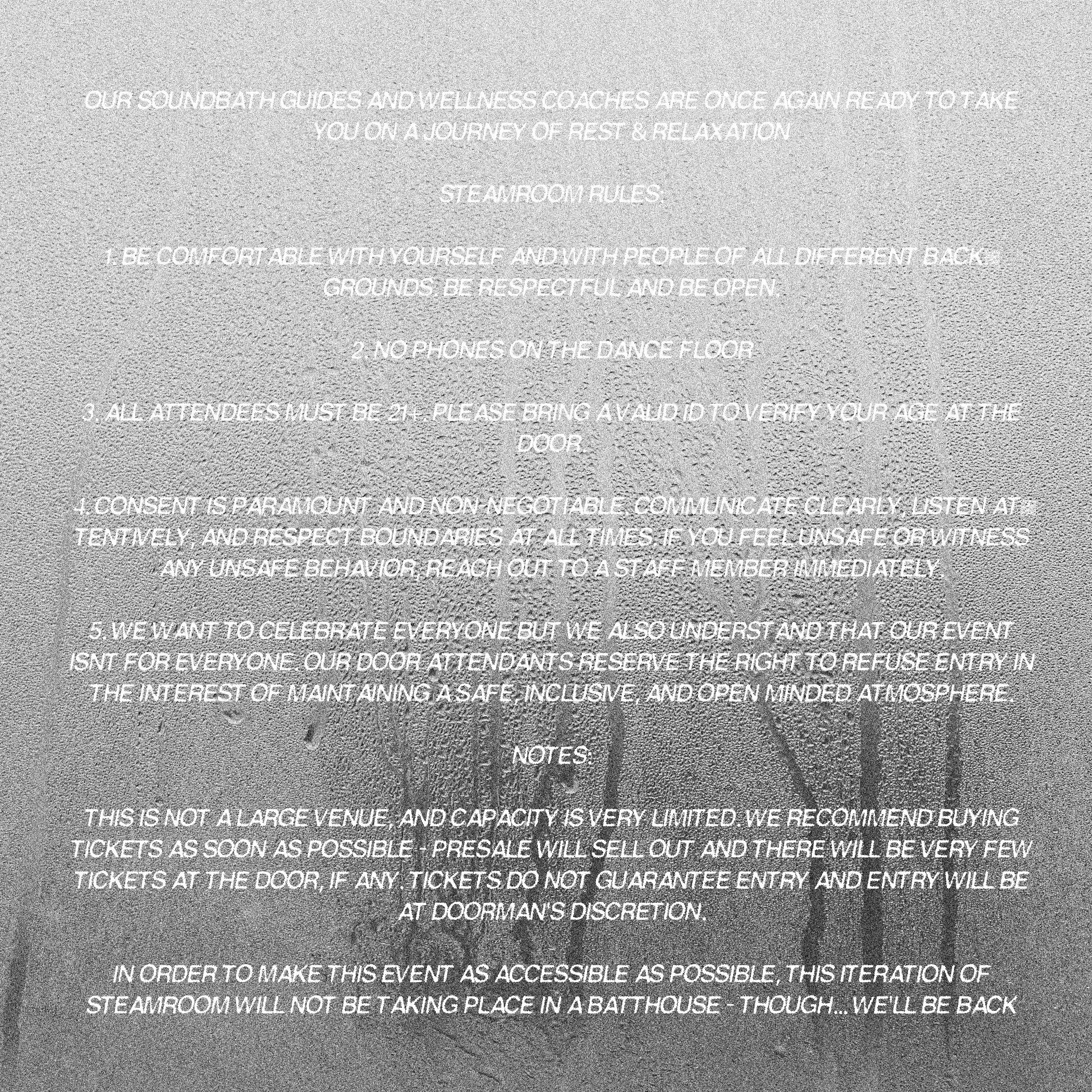 STEAMROOM 005 at TBA - Bushwick, Brooklyn, New York City