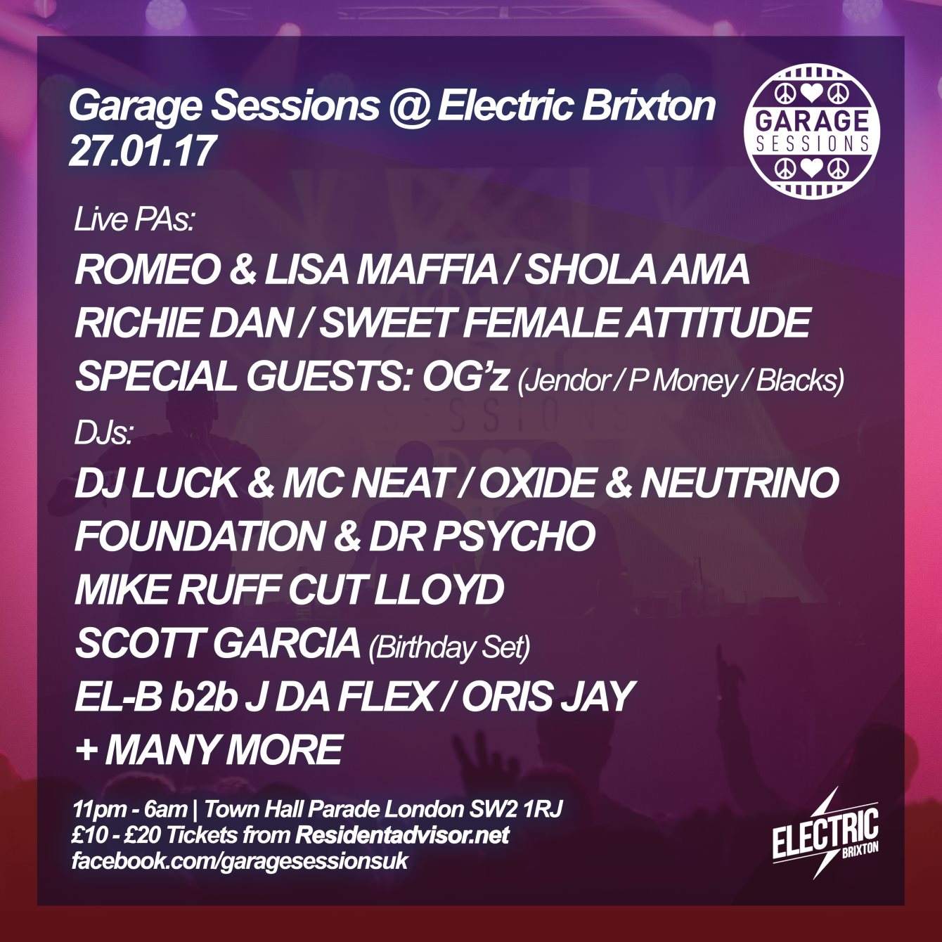 Garage Sessions with Romeo, Lisa Maffia, Shola Ama, Luck & Neat en ...