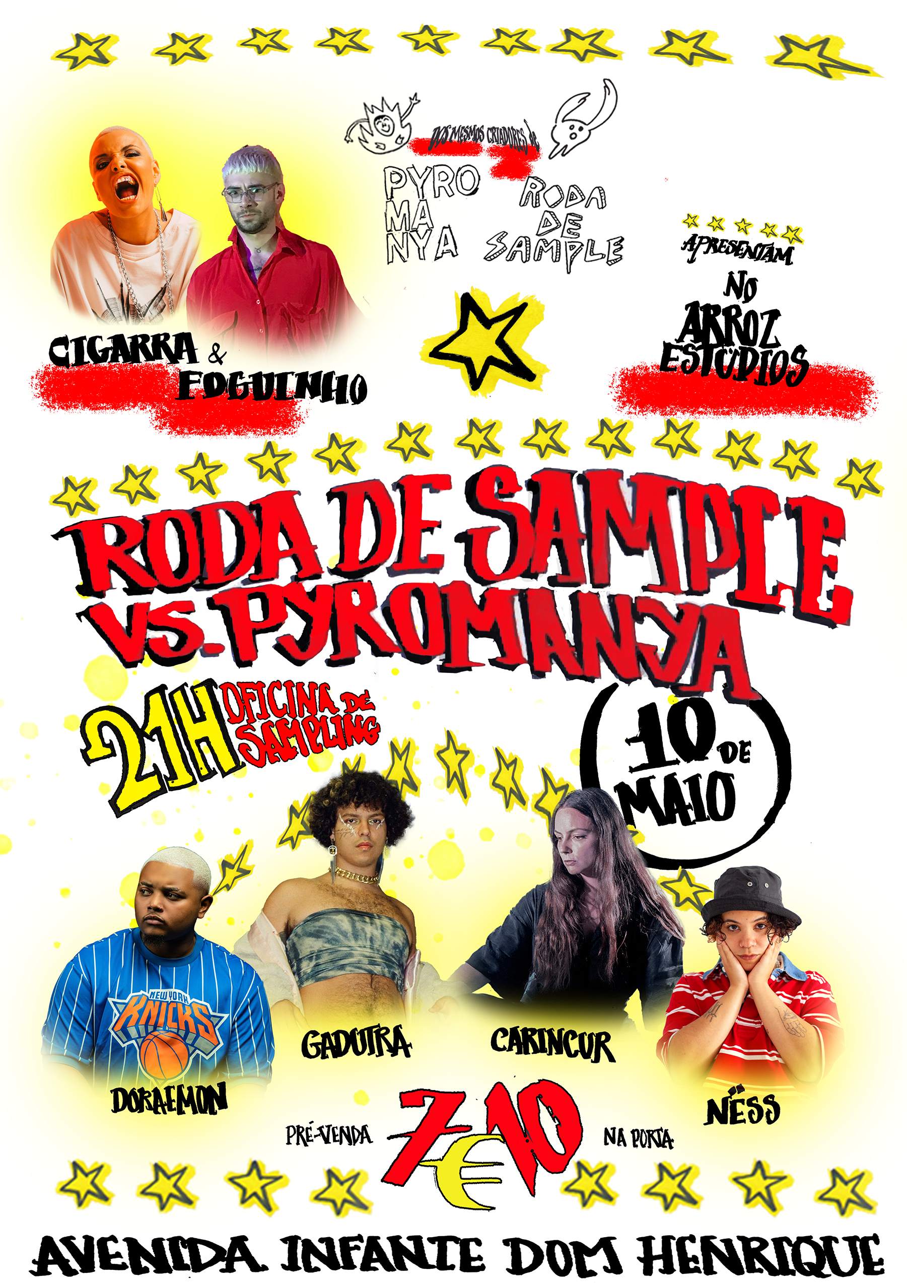 RODA DE SAMPLE feat. Pyromanya at Arroz Estúdios, Lisbon