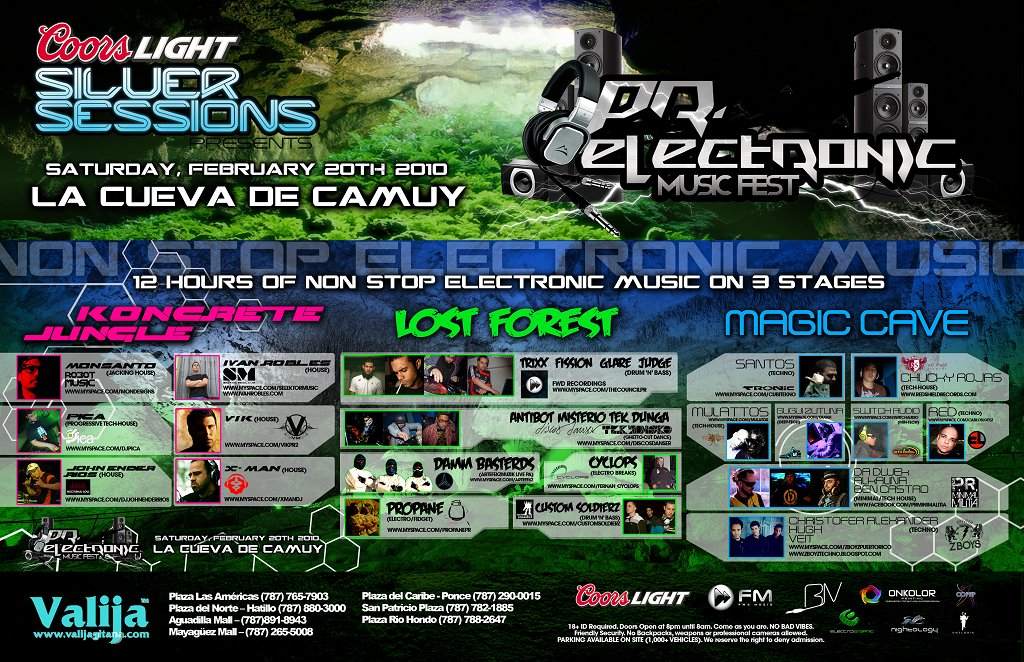 Coors Light Silver Sessions presents Pr Electric Music Fest en La Cueva ...