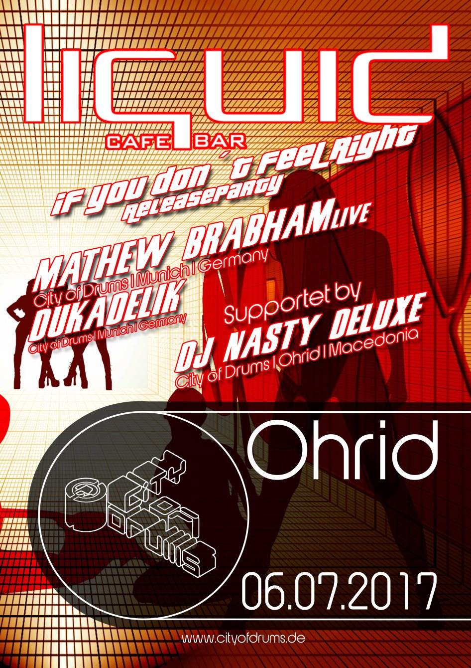 City of Drums - Macedonian Tour en Liquid-Cafe Ohrid, Macedonia del Norte