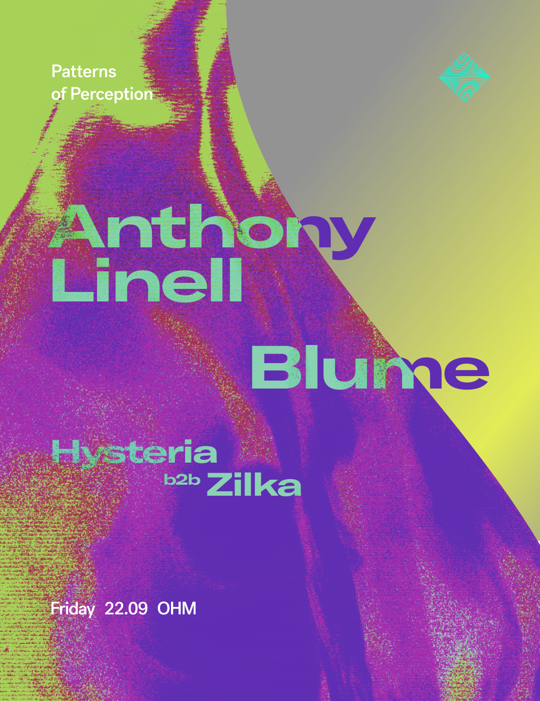 Patterns of Perception // Anthony Linell + Blume at OHM, Berlin