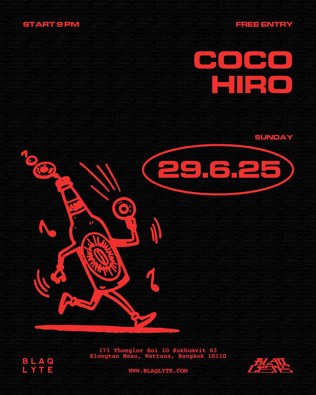 COCO X HIRO at Blaq Lyte Rover, Bangkok