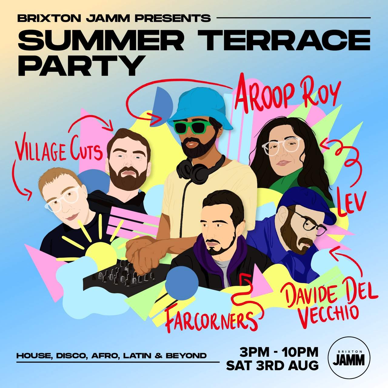 Brixton Jamm Summer Terrace Party with Aroop Roy + more at Brixton Jamm, London