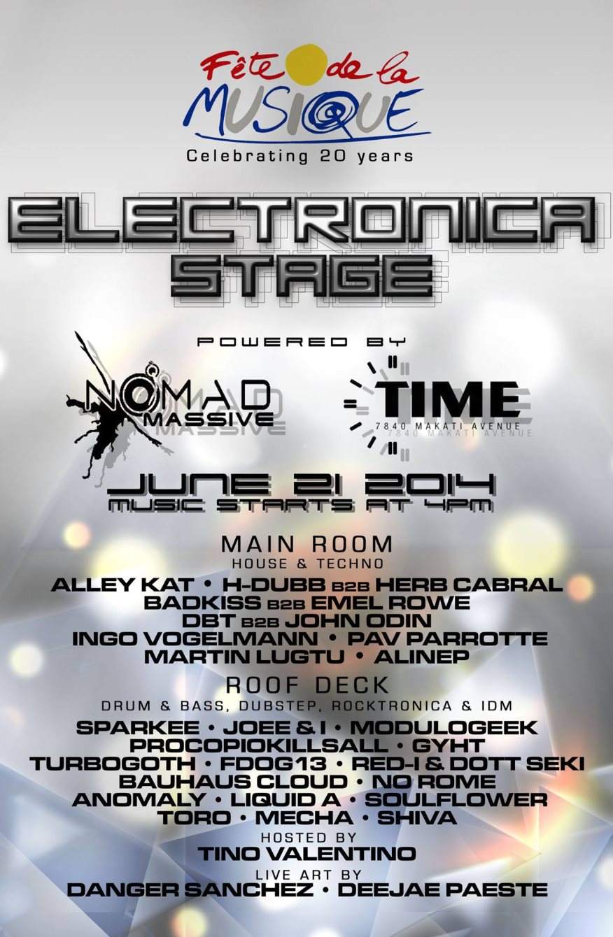 Fete de la Musique (Electronica Stage) at Time, Manila