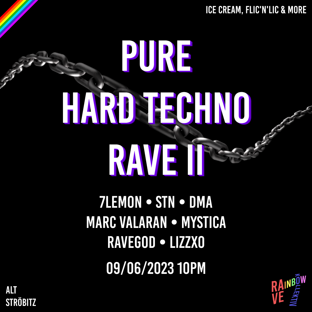 Kollektiv Rainbow: Pure Hard Techno Rave 2 bei Alt Ströbitz, Brandenburg