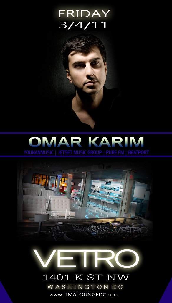 Omar Karim at Vetro, Washington DC