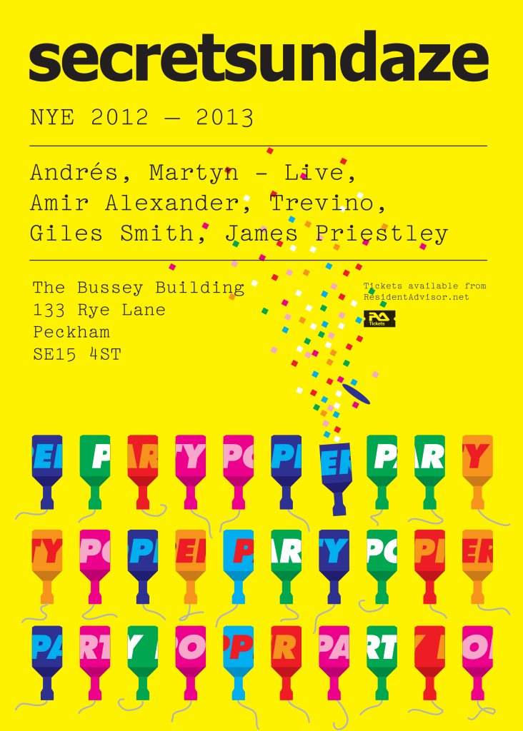 Secretsundaze NYE 2012 Andres, Martyn, Amir Alexander, Trevino, James ...