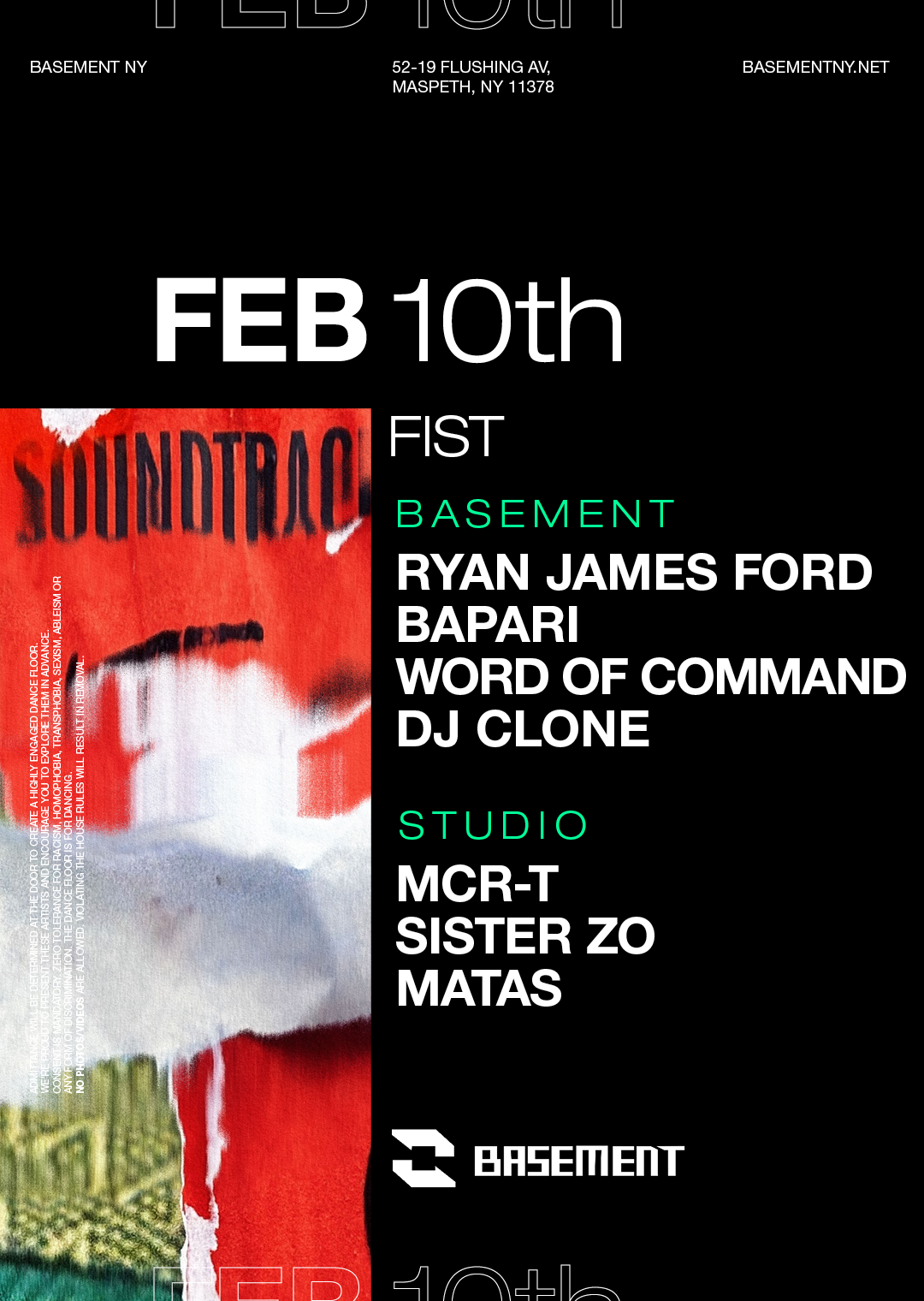 FIST: Ryan James Ford / Bapari / Word of Command / DJ Clone / MCR-T ...