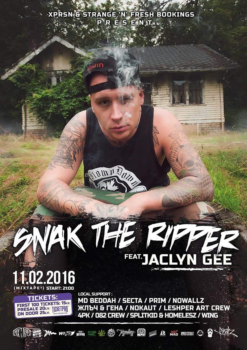 Snak The Ripper & Jaclyn Gee at Mixtape 5, Bulgaria