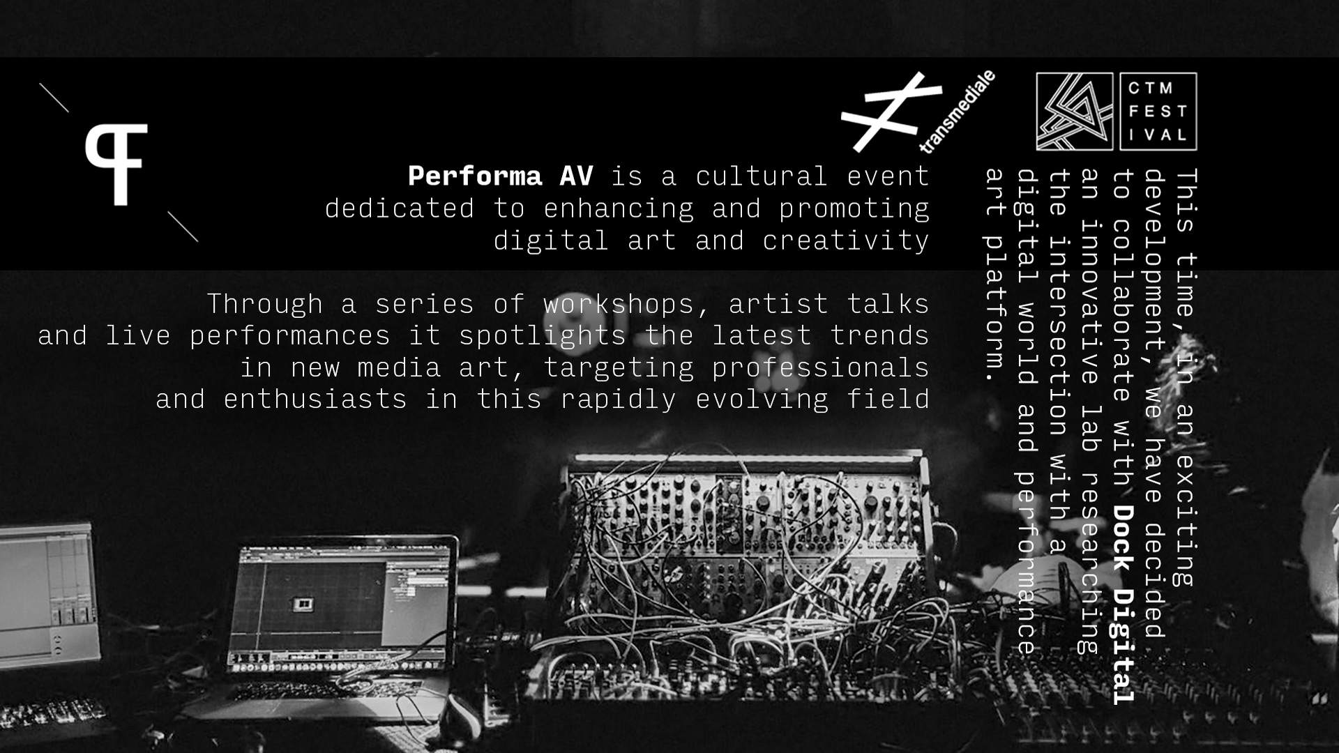 Per Forma AV @ Dock Digital - CTM Vorspiel bei DOCK 11, Berlin