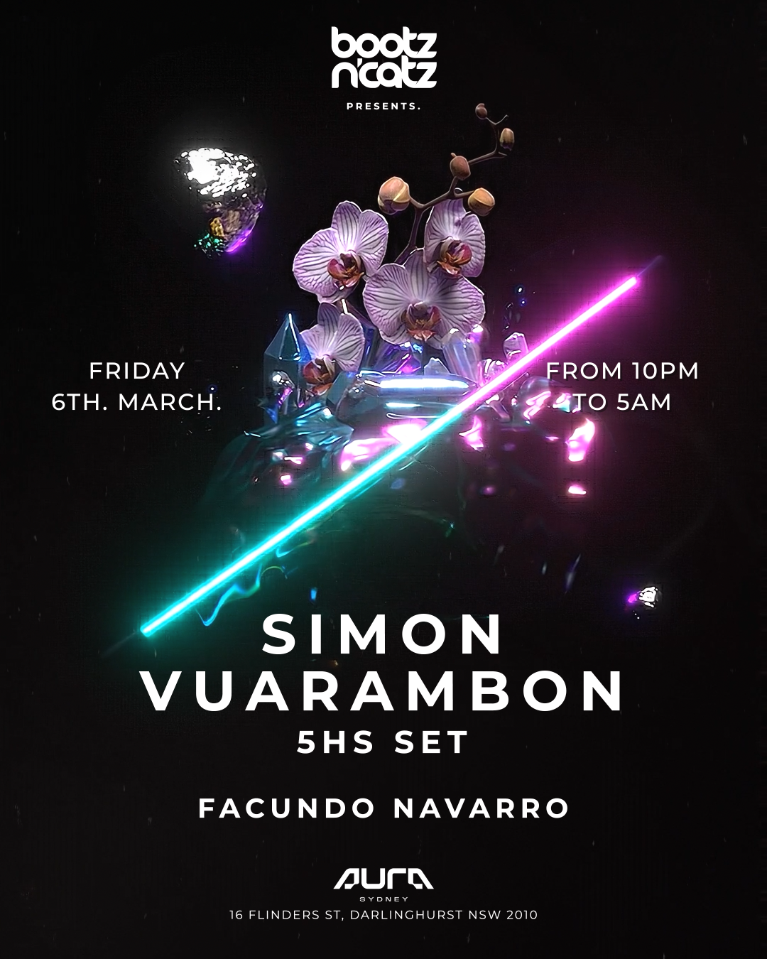 Simon Vuarambon (5hr set) - Sydney at Aura Nightclub, Sydney