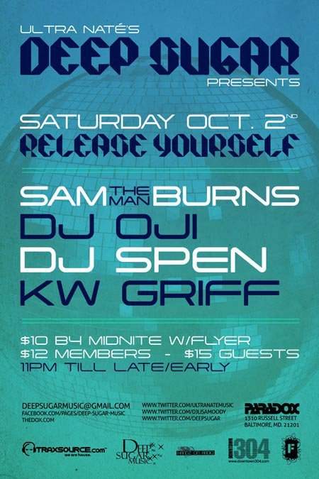 Deep Sugar presents: 'Release Yourself' bei The Paradox, Baltimore