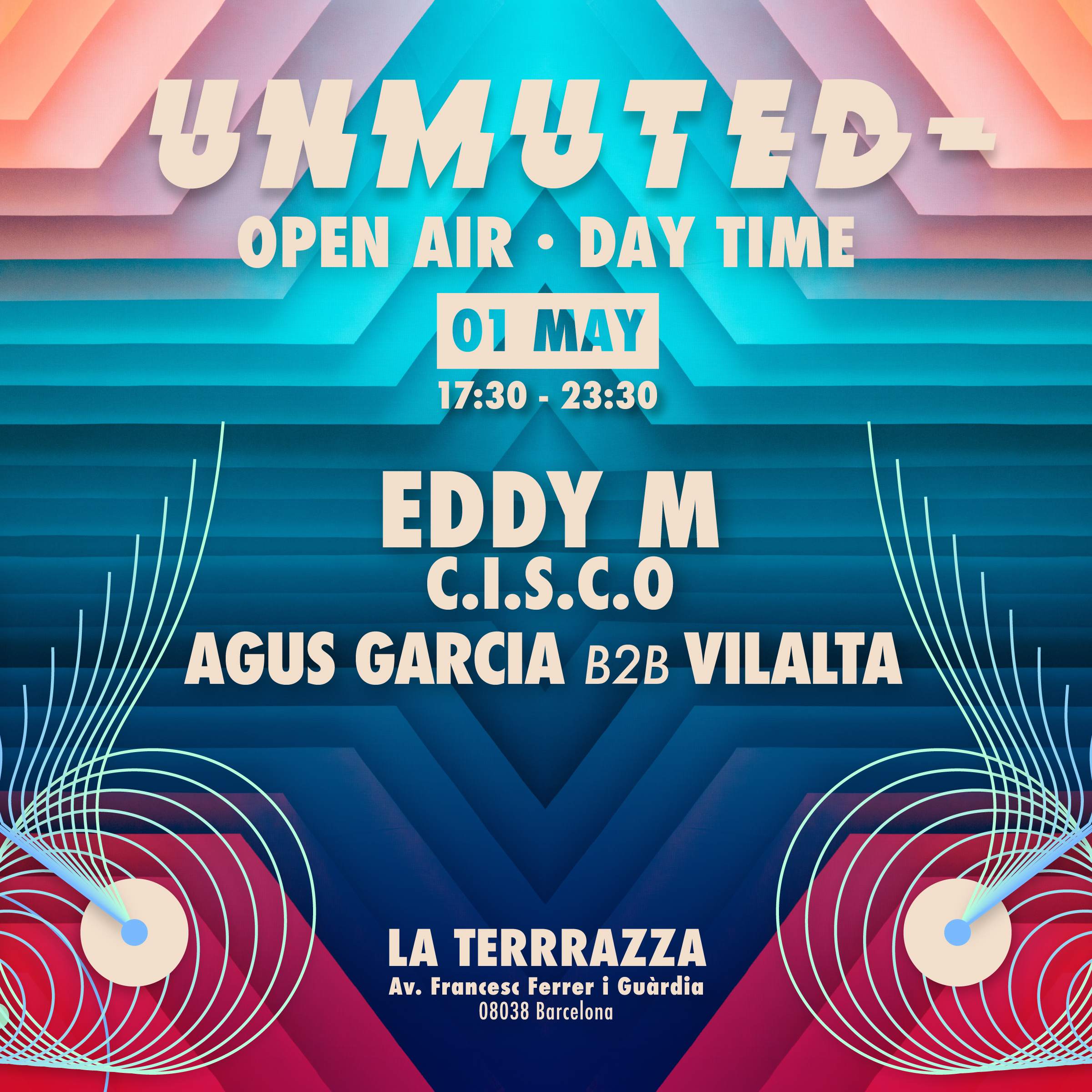 Unmuted Pres: Eddy M (Solid Grooves) at La Terrrazza, Barcelona