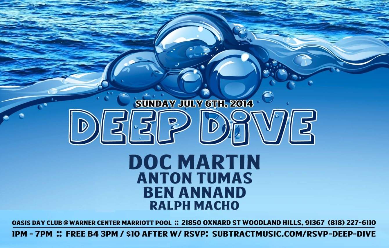 Deep Dive with Doc Martin, Anton Tumas, Ben Annand, Ralph Macho at Warner Center Marriott Pool ...