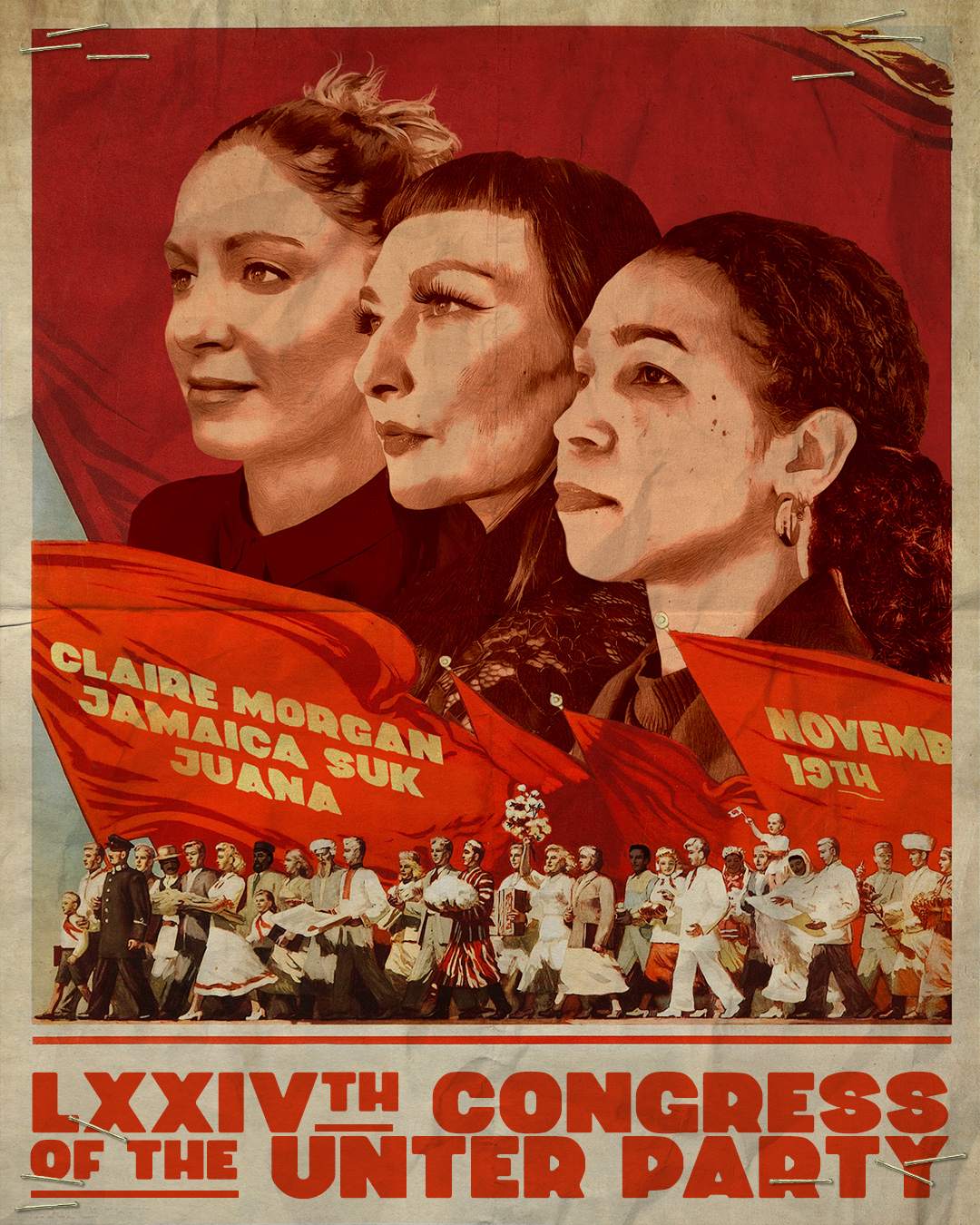 The LXXIV Unter Party Congress at TBA - Brooklyn Warehouse Venue, New ...