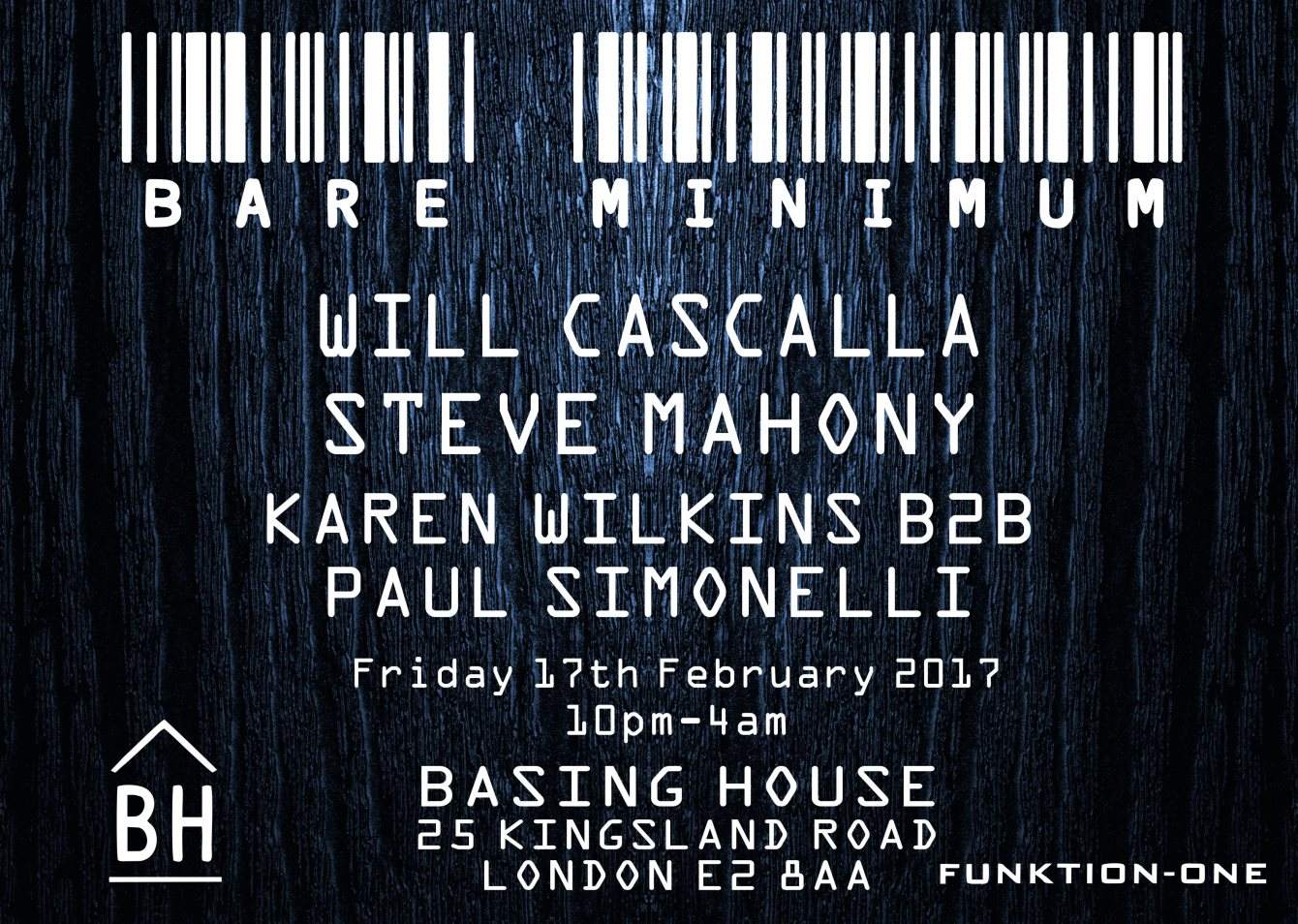 Bare Minimum with Steve Mahony and Will Cascalla at Basing House, London