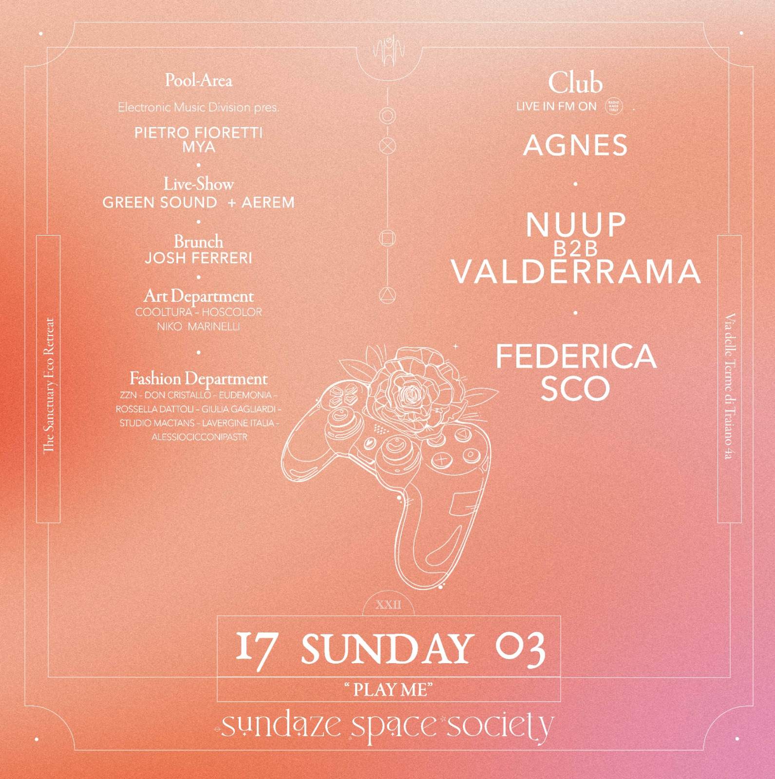 SUNDAZE SPACE SOCIETY at The Sanctuary Eco Retreat, Rome