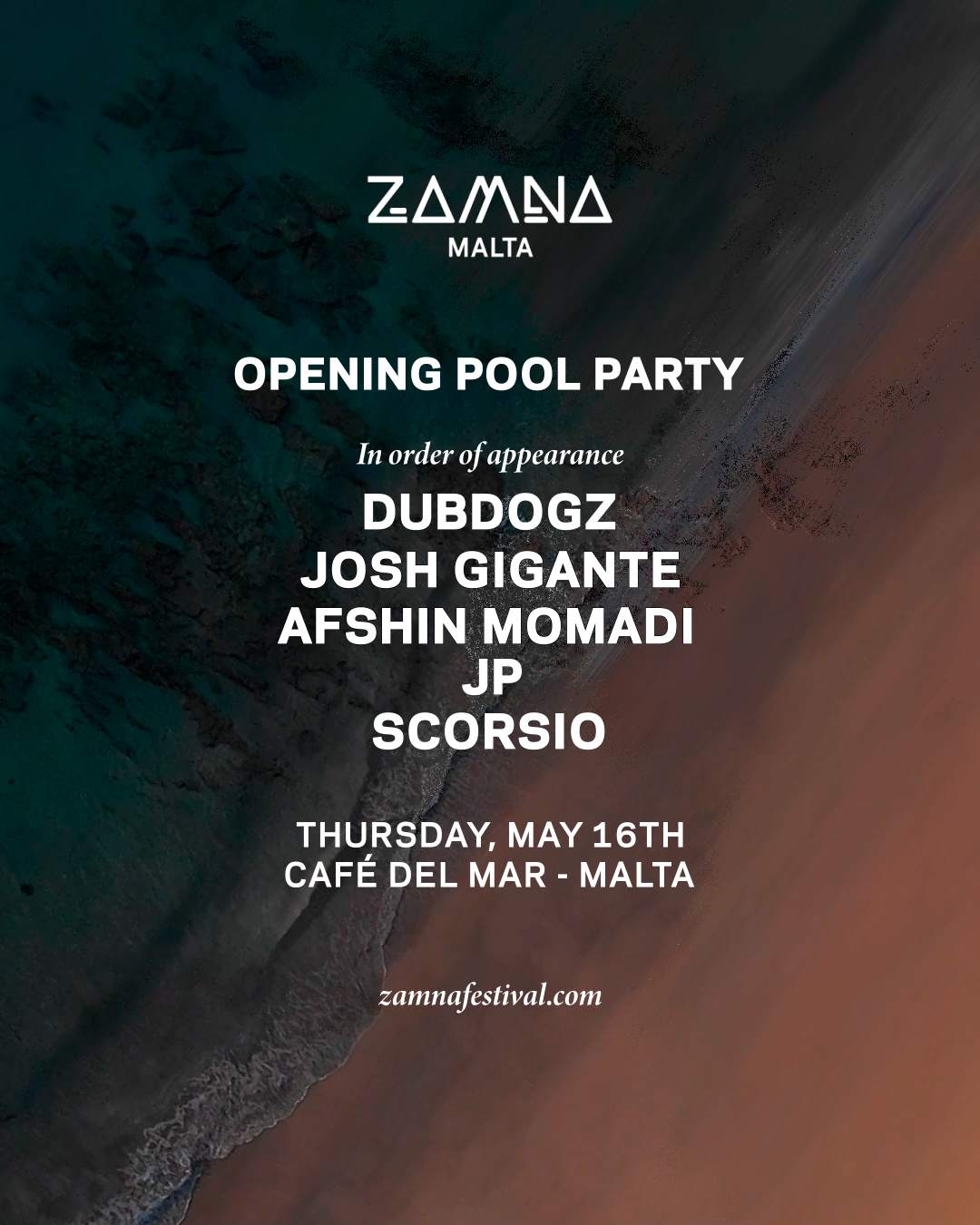 ZAMNA MALTA - OPENING PARTY at Café del Mar Malta, Malta