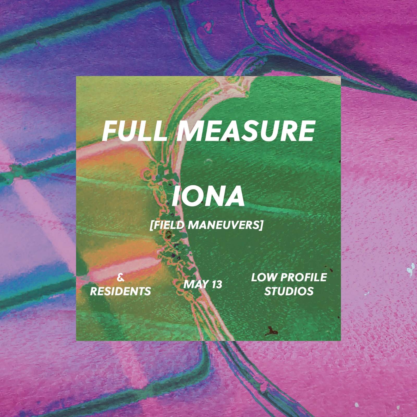 Full Measure with iona at Low Profile Studios, London