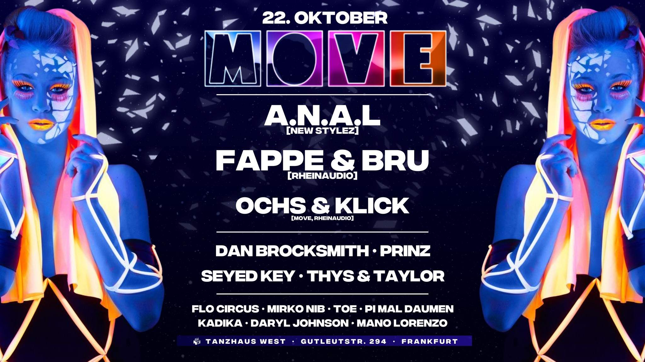 MOVE with A.N.A.L, Fappe & Bru, Ochs & Klick uvm at Tanzhaus West ...