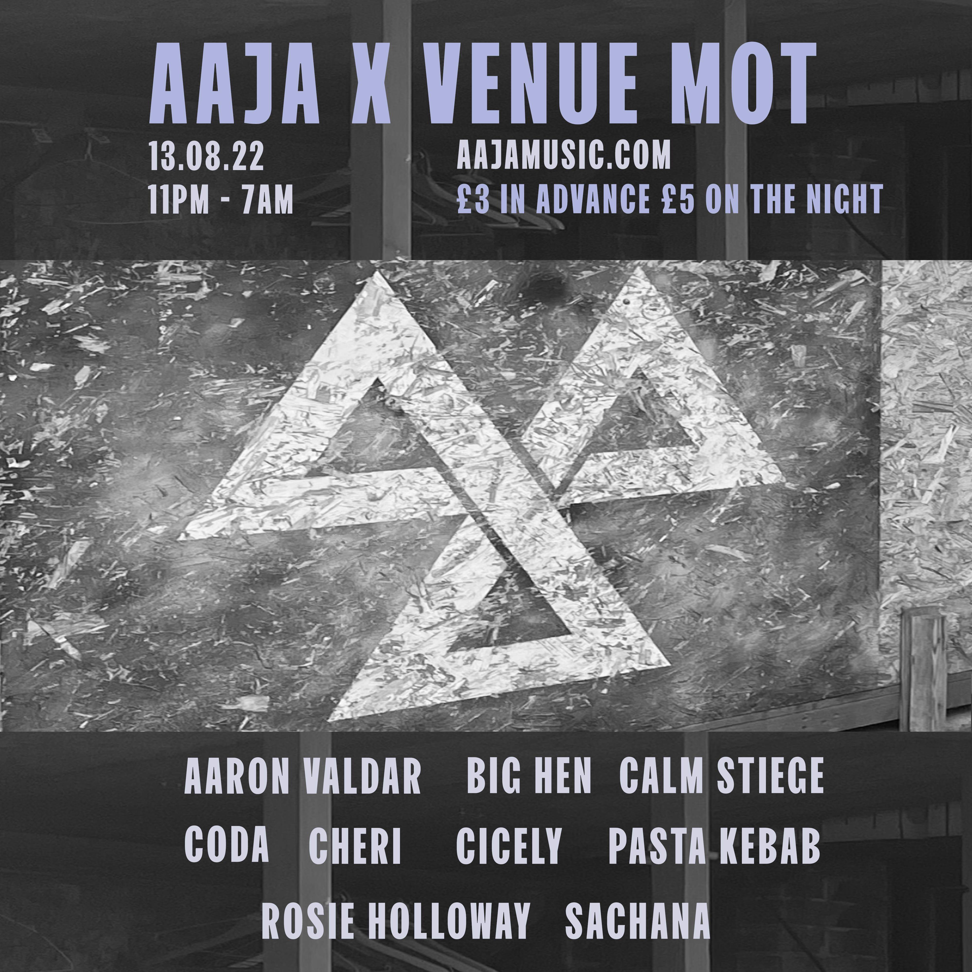 AAJA X Venue MOT presents at M.O.T, London