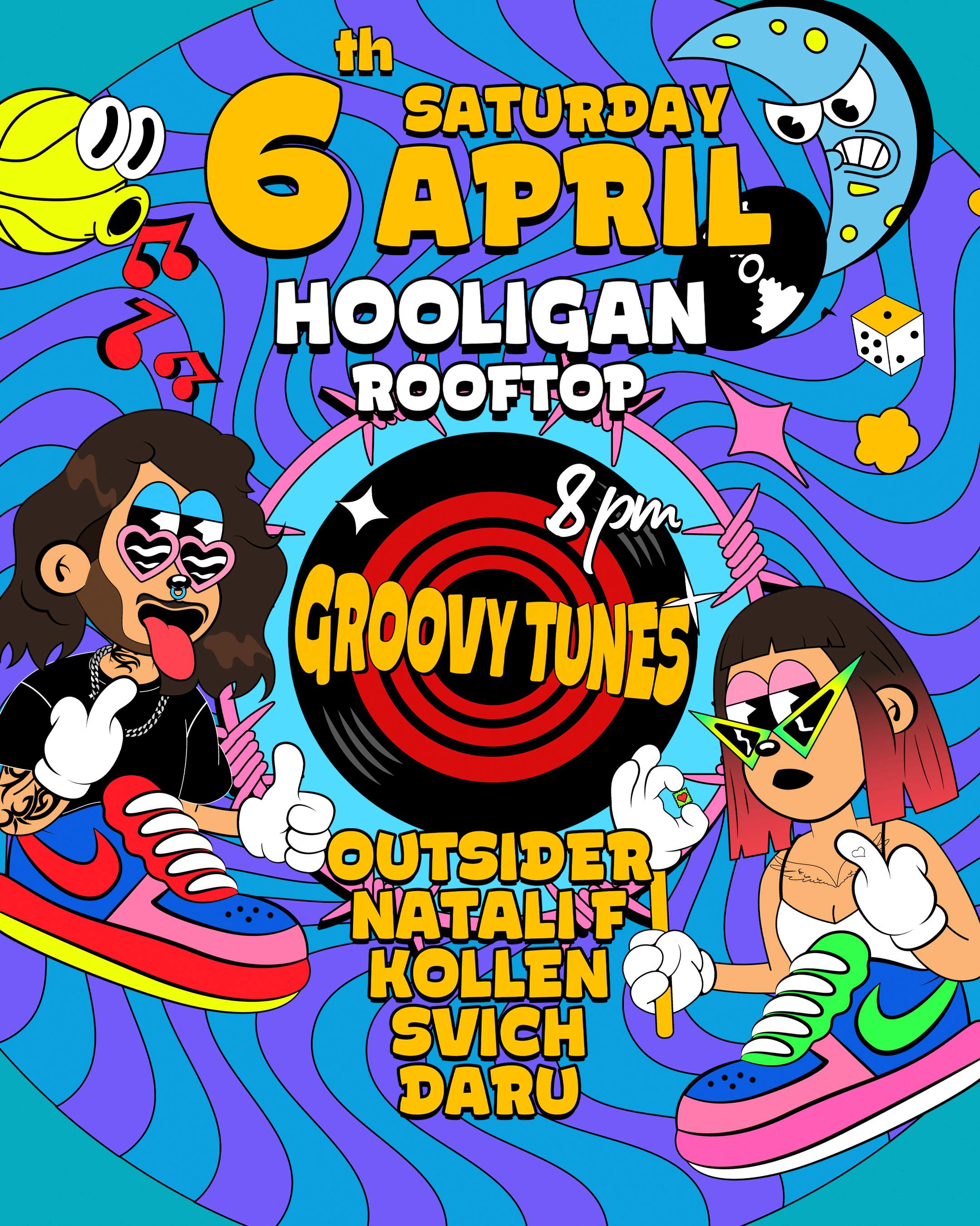 Groovy Tunes at Rooftop Hooligan (Koh Phangan) at TBA - Hooligan Bar ...