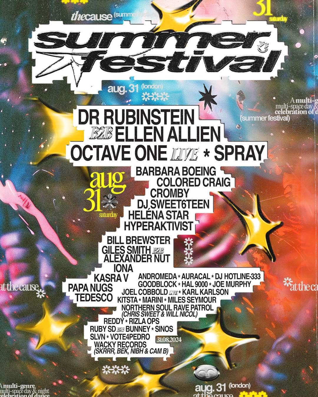 The Cause: Summer Festival w/ Dr Rubinstein, Ellen Allien, Octave One ...