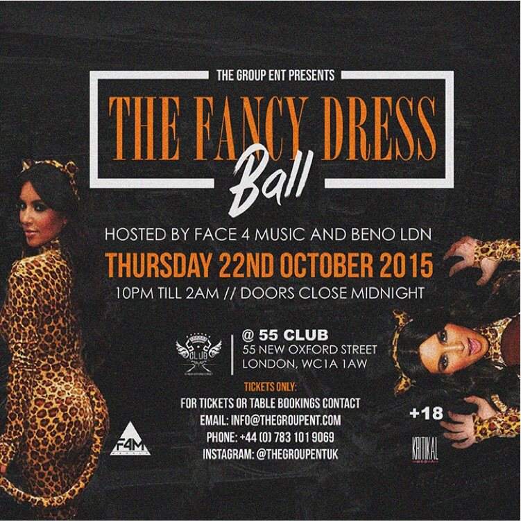 Fancy Dress Ball at 55 Club, London