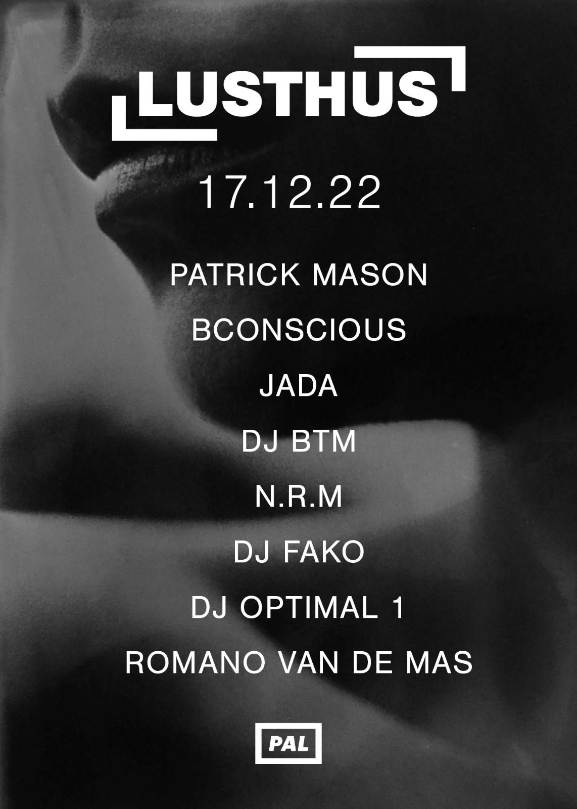 [PAL] LUSTHUS Patrick Mason Bconcious DJ BTM N.R.M ROMANO VAN DE MAS ...