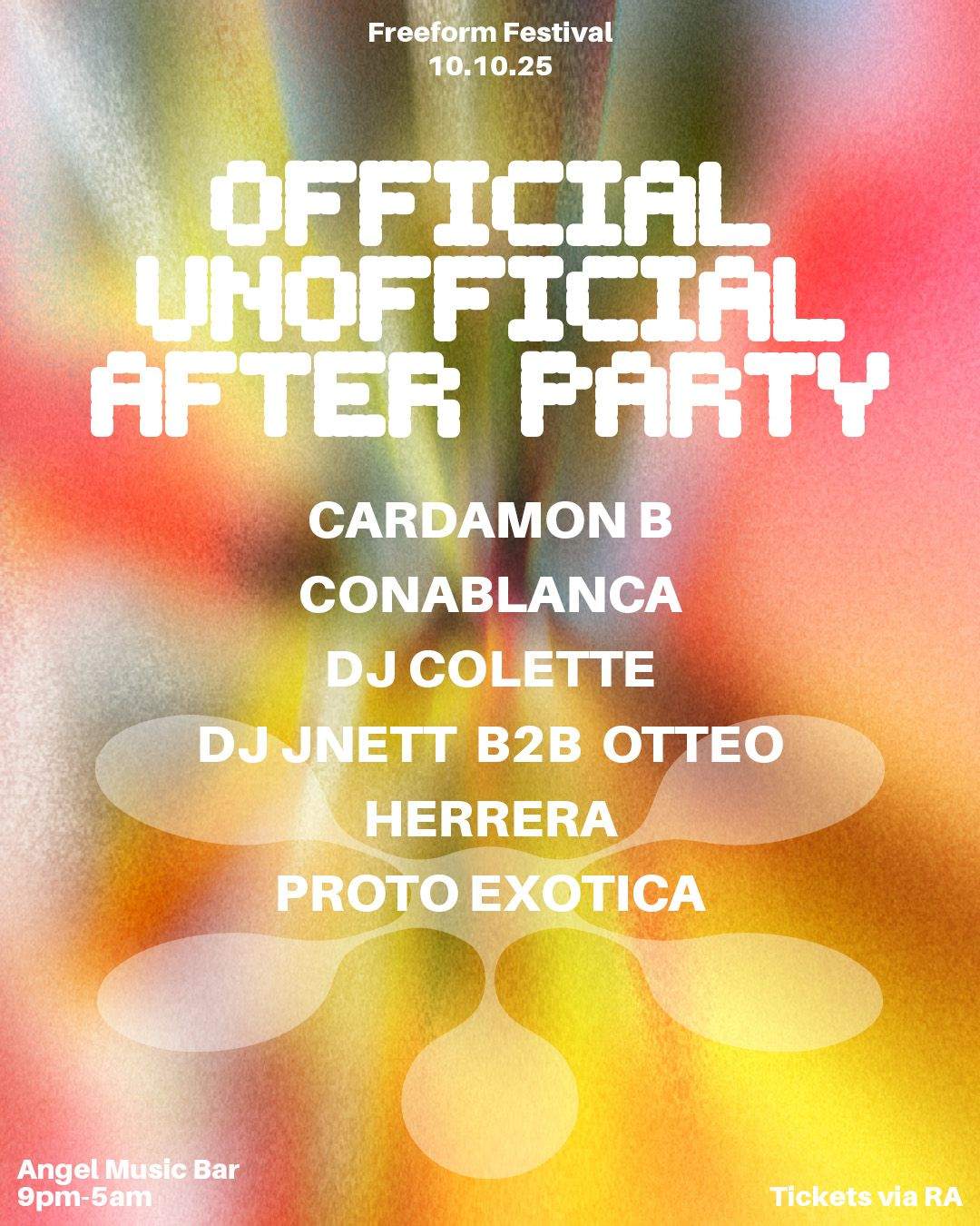 Freeform Festival Offical Unofficial After Party at Angel Music Bar ...