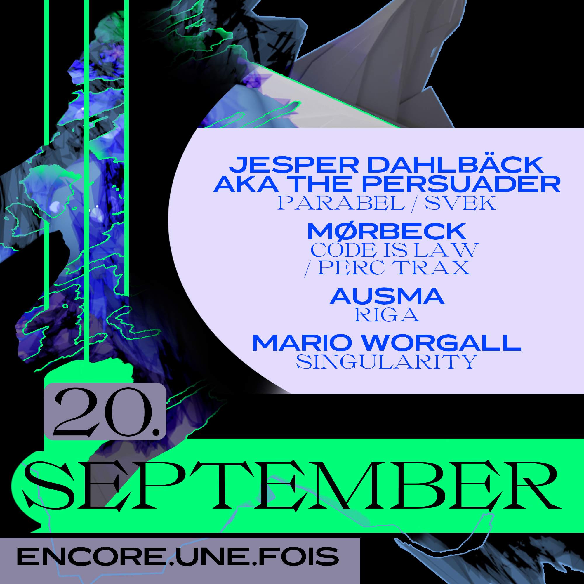 encore.une.fois / indoor rave + open air chill garden at ÆDEN, Berlin