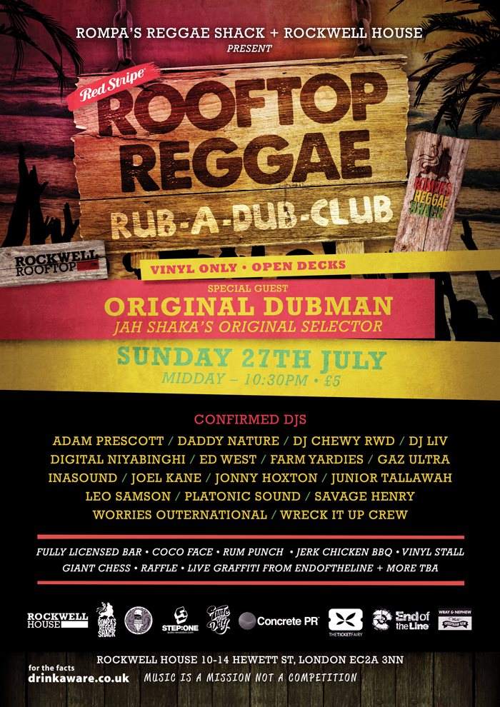 Rompa's Reggae Shack & Rockwell House Rooftop present The Rooftop ...