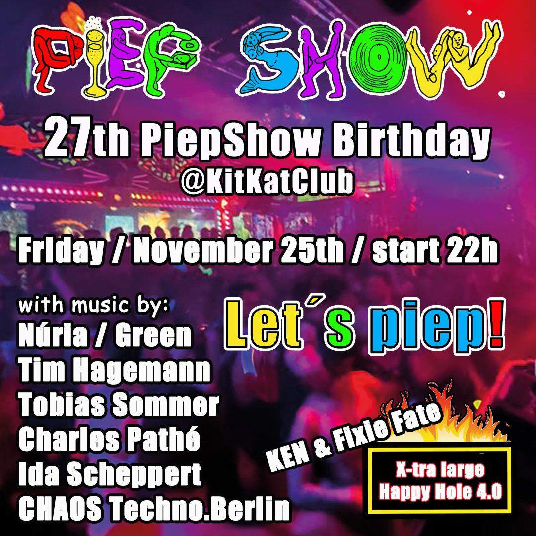PiepShow - BirthdayPiep with Núria, Tim Hagemann, CHAOS, Tobias Sommer ...