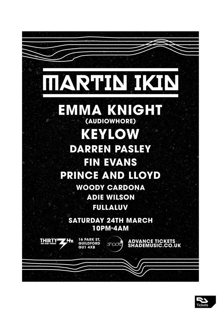 Shade with Martin Ikin em Thirty3hz, South + East