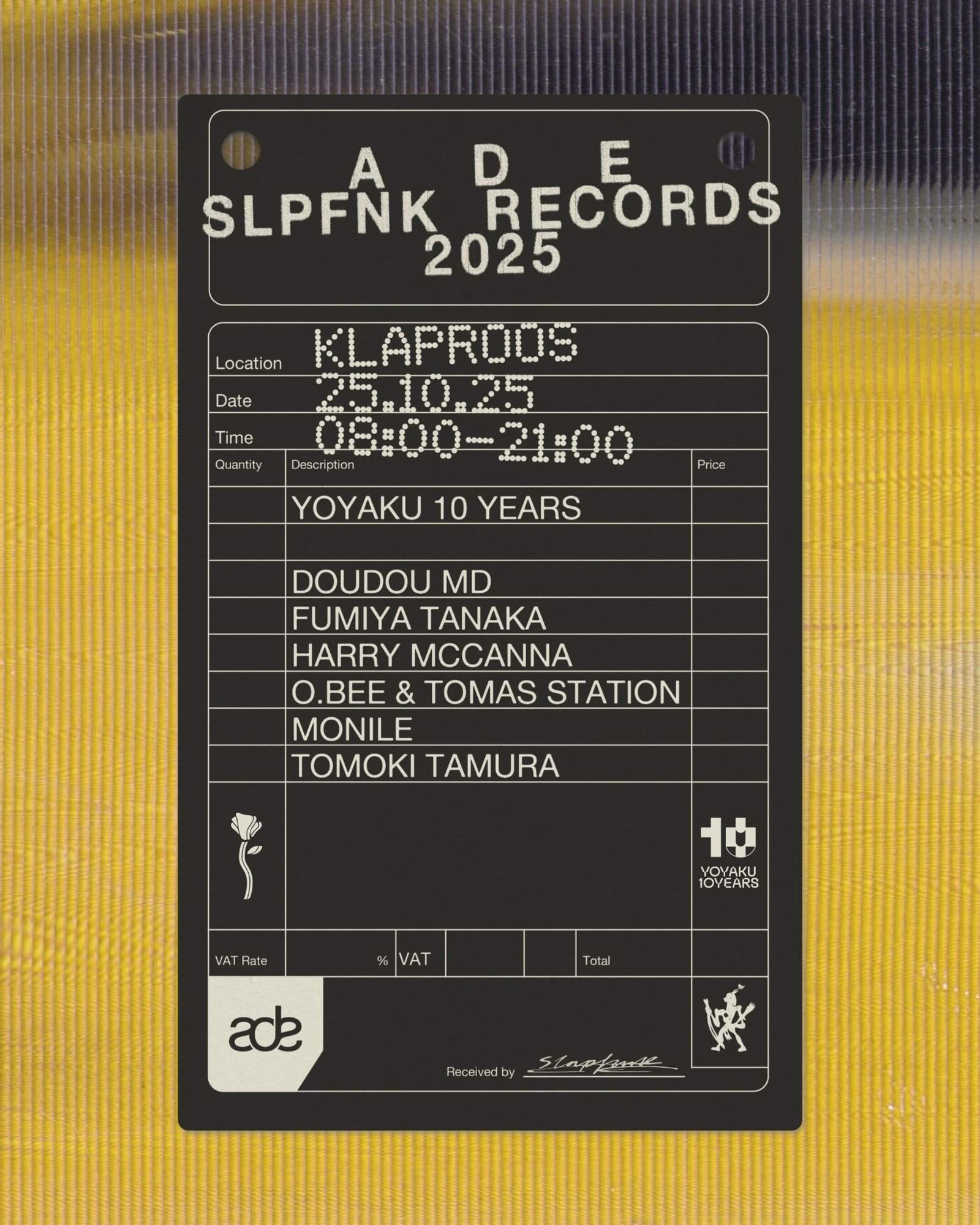 SlapFunk x Yoyaku 10 years - ADE at Klaproos, Amsterdam